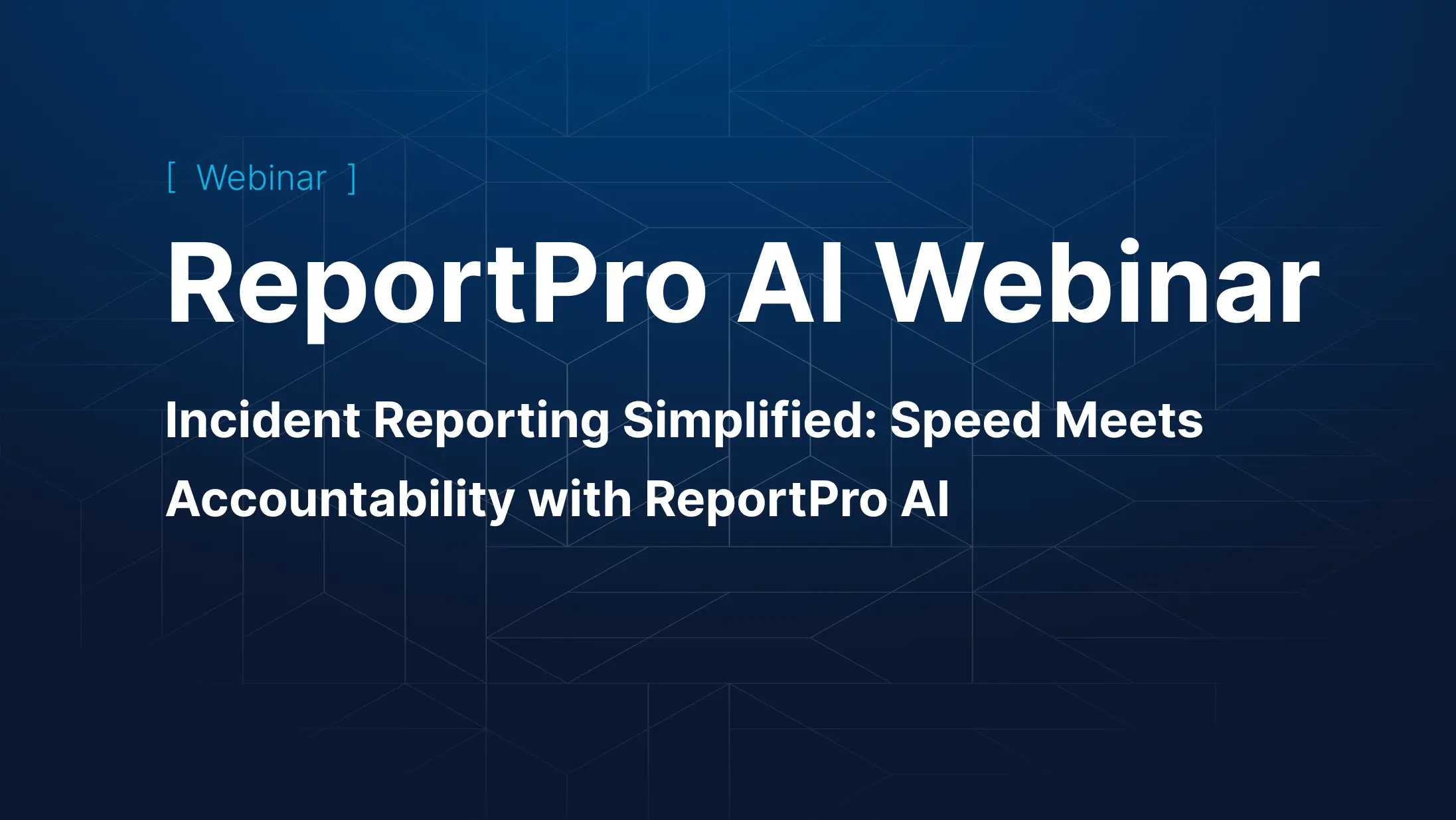 Incident Reporting Simplified: Speed Meets Accountability with ReportPro AI - Trackforce